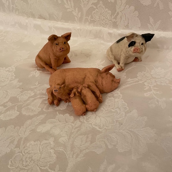 Other | Vintage Castagna Italy Pig Figurines Lot Of 3 Pigs No Chips Or ...